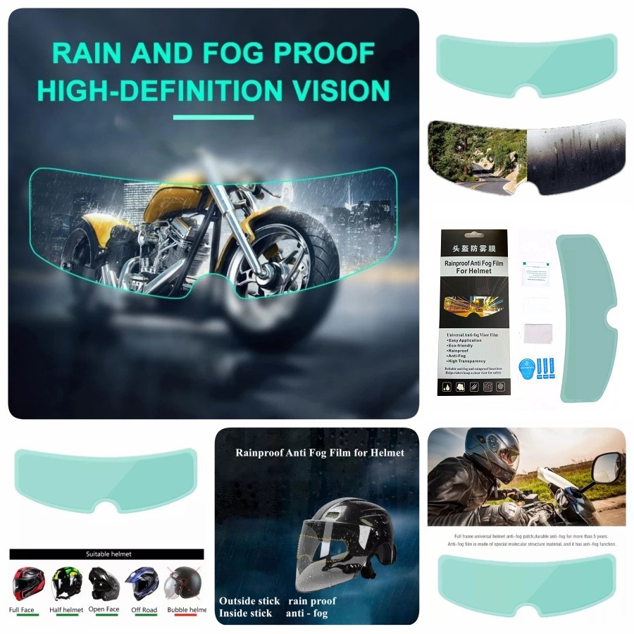 Rain Waterproof Sticker Glass Film Sticker Motorcycle Helmet Helmet ...