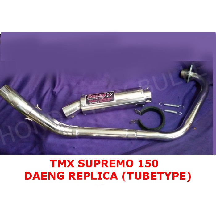 TMX Supremo 150 Full Exhaust Muffler Stainless Muffler | Shopee Philippines