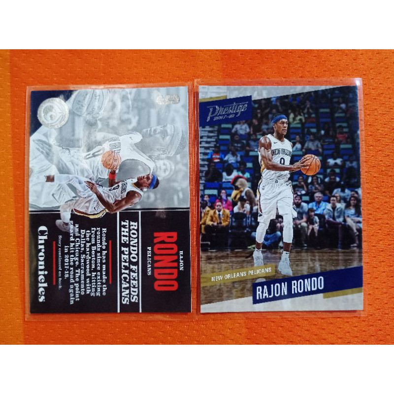 Rajon Rondo Hawks G #7 Lot of (2) Cards | Chronicles X Prestige Panini ...