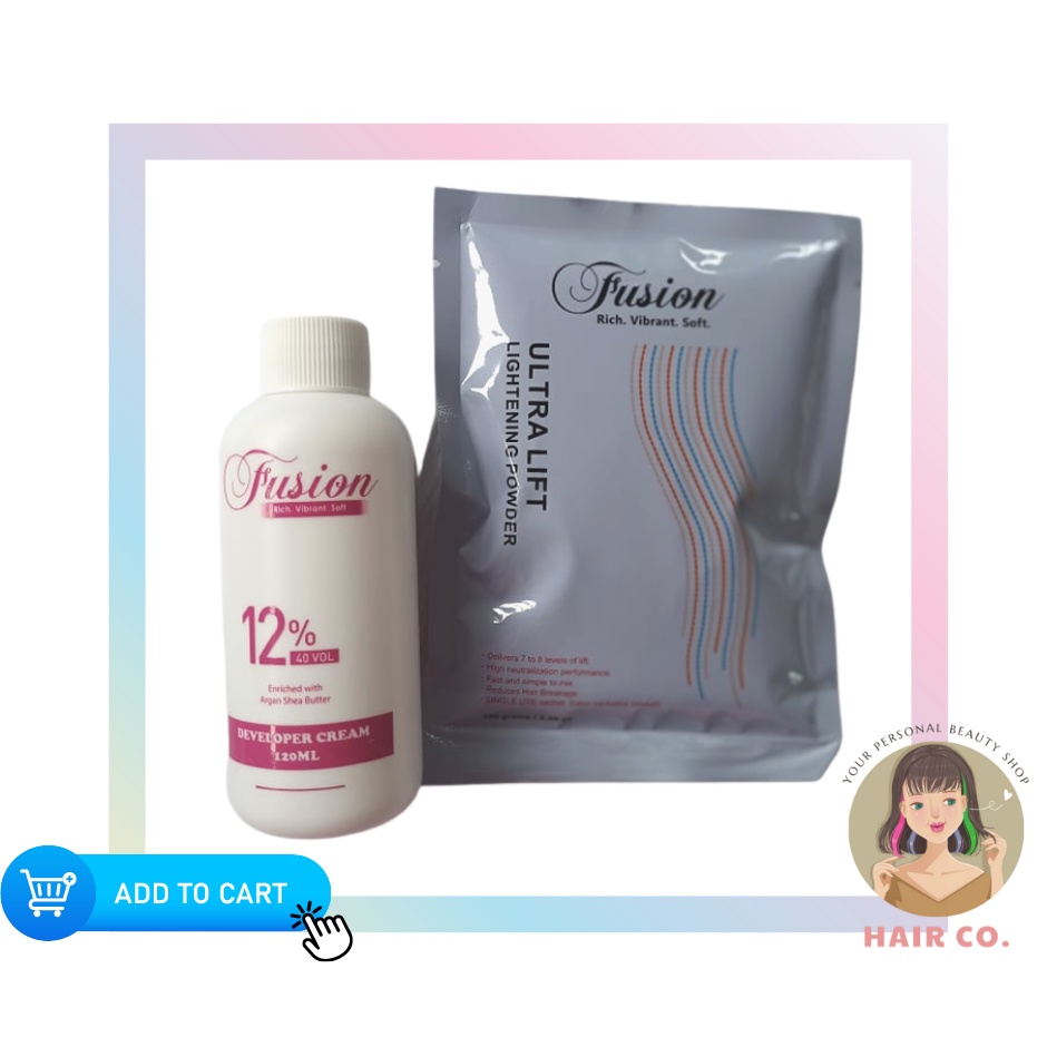 FUSION Ultra Lift Hair Bleaching Set (12% Volume) | Shopee Philippines