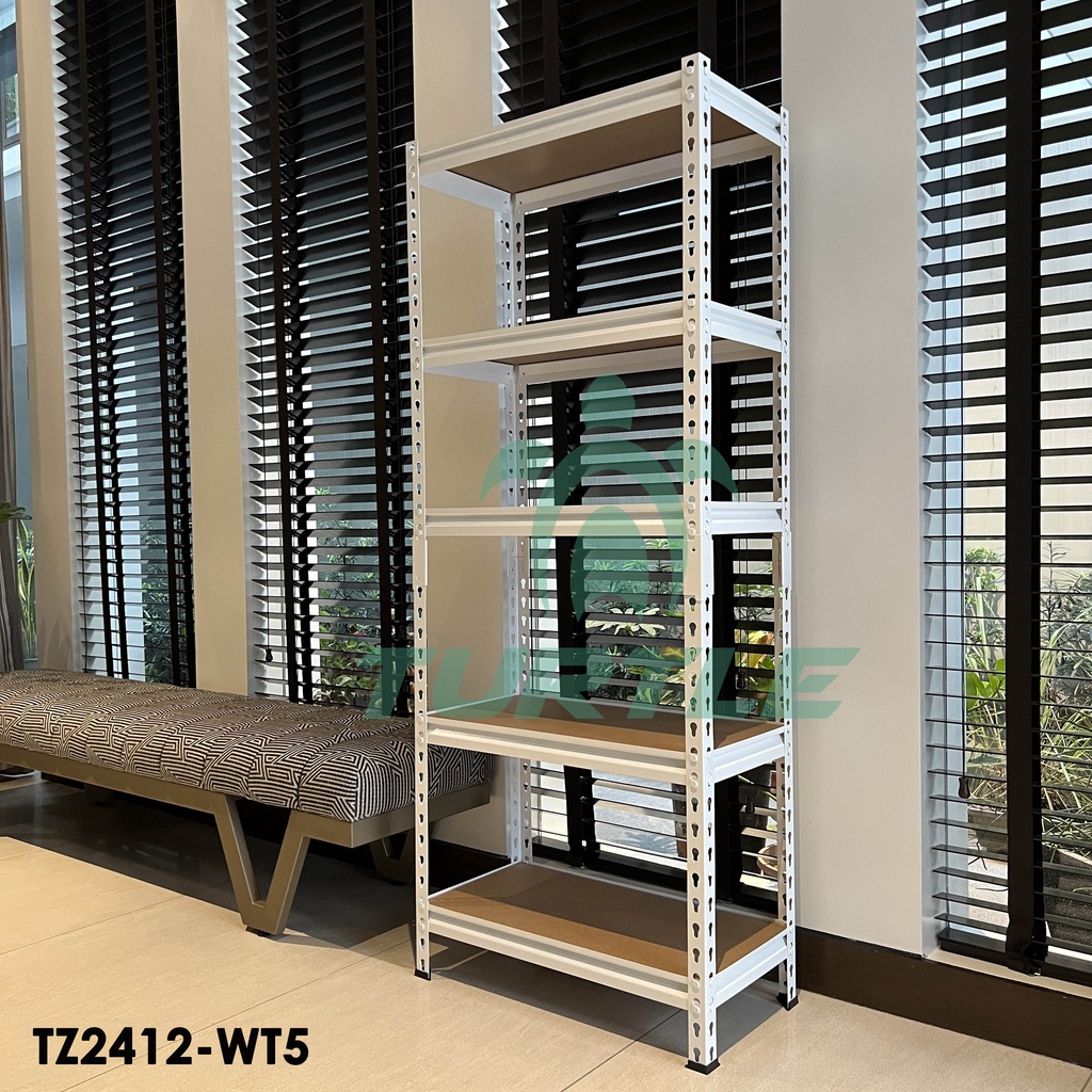 TURTLE RACK Boltless Steel Frame Shelving with MDF board has 3,4,5 ...