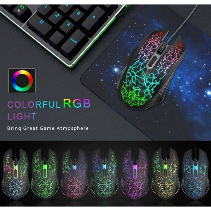 USB Wired Gaming Mouse, Ergonomic USB Optical Mouse Mice with Chroma ...