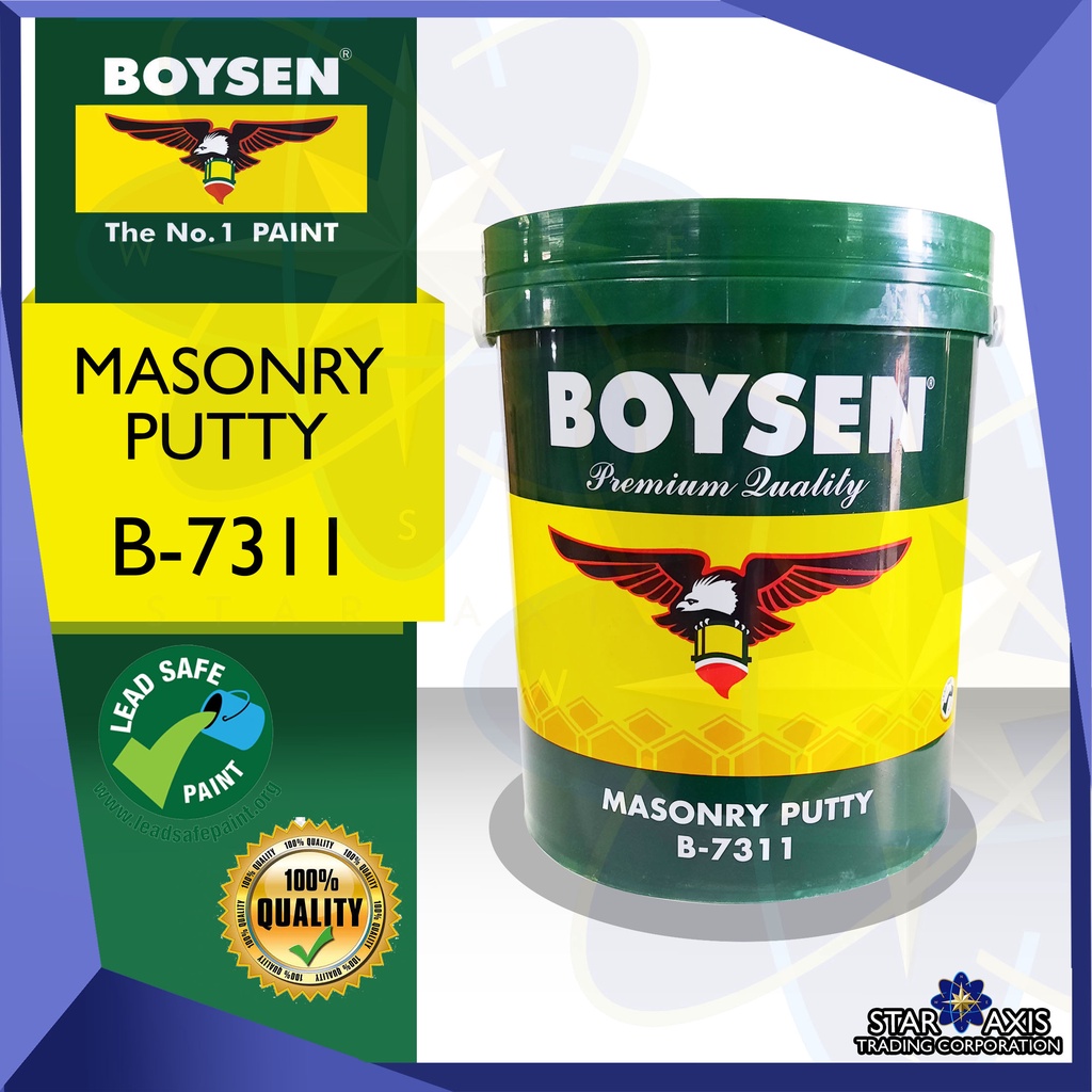 BOYSEN MASONRY PUTTY B-7311 4L | Shopee Philippines
