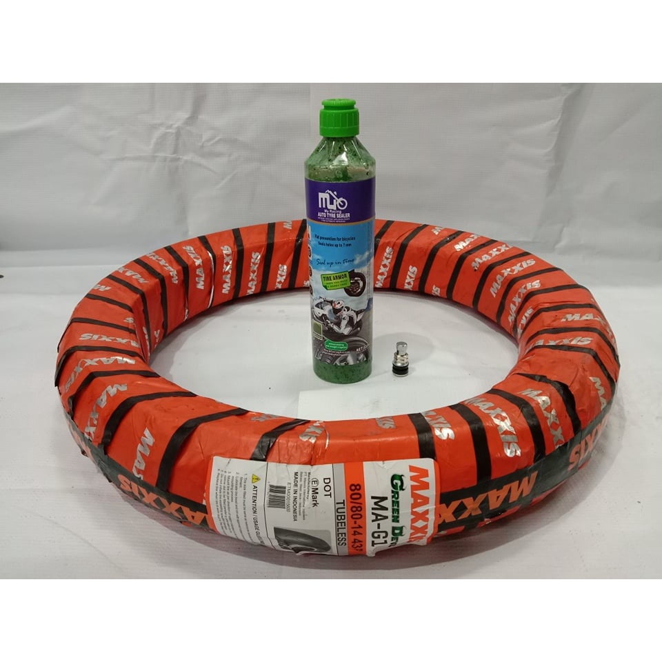MAXXIS TIRE MA-G1 TUBELESS 80-80-X14 WITH FREE TIRE SEALANT AND PITO ...