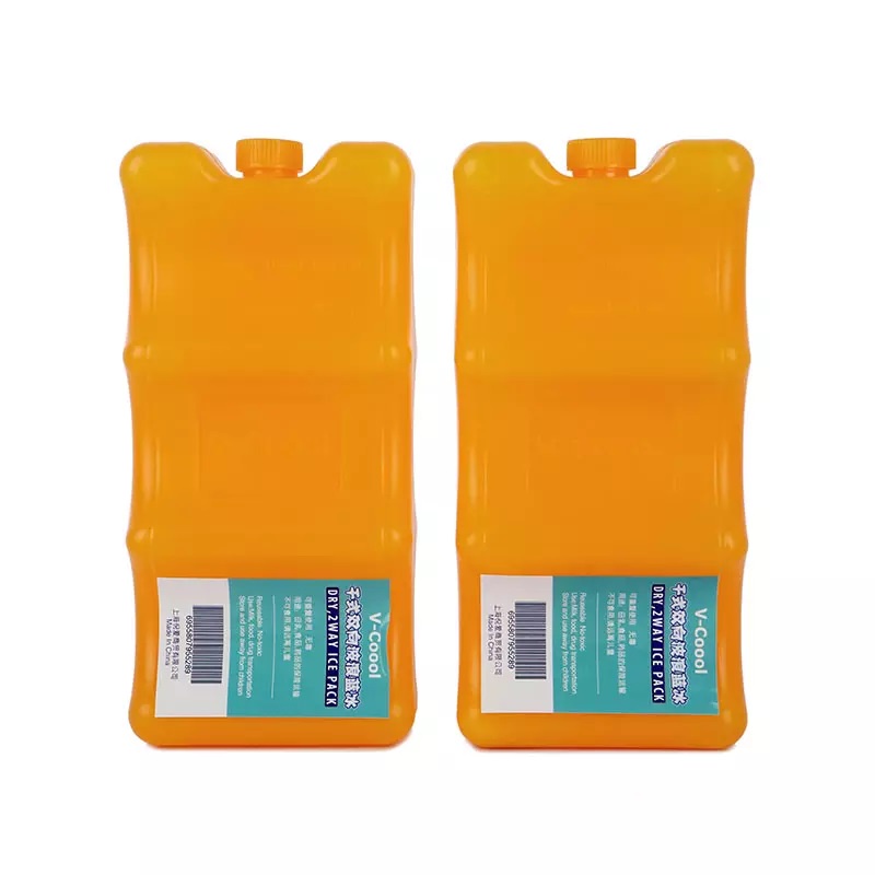 VCOOOL 2 PCS Ice Brick 600ml Two Way Reusable Ice Bricks Gel Pack ...