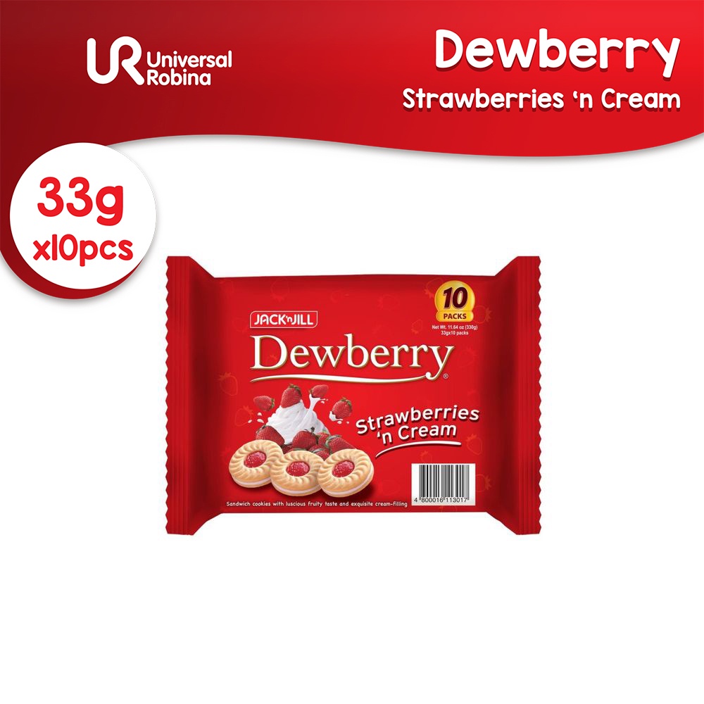 Jack 'n Jill Dewberry Strawberries 'n Cream (33g x 10) | Shopee Philippines