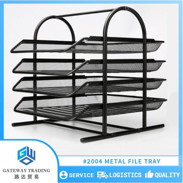 Office Supplies Metal Iron Mesh File Tray File Holder Data Rack Multi ...