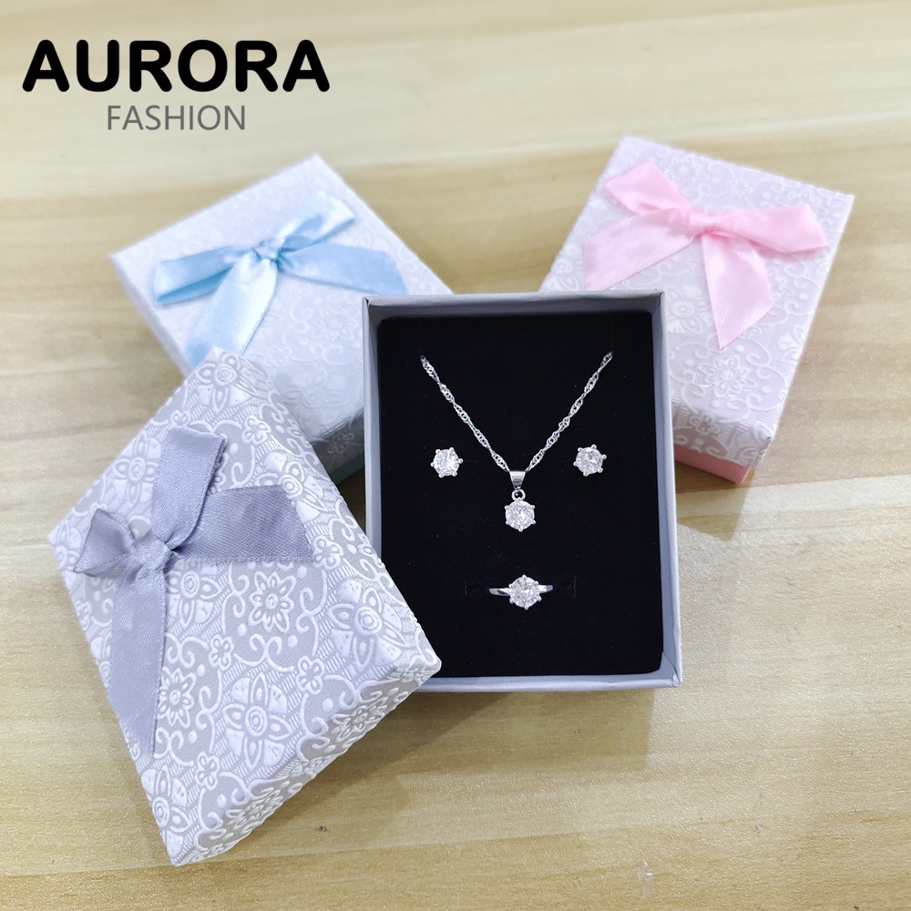 AURORA Exquisite Printing Gift Box High Quality Ring Earring Bracelet ...
