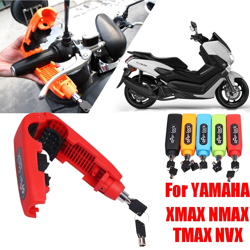 Motorcycle/ Bike Universal Caps Lock Grip Lock Anti Theft For YAMAHA ...