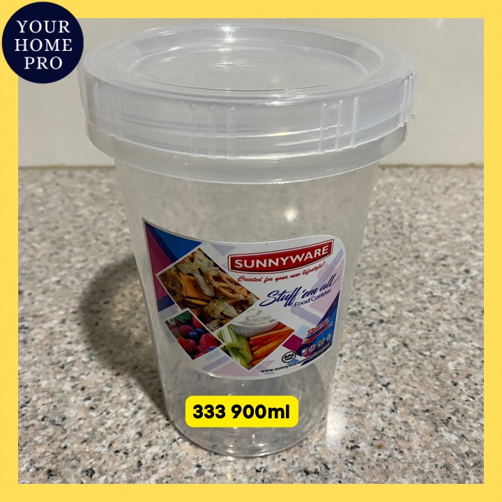 Sunnyware Kliptop Plastic Food Container Canister Milktea Powder Food ...