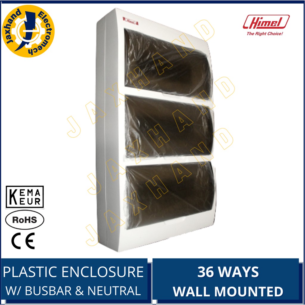 36 WAYS HIMEL PLASTIC ENCLOSURE DISTRIBUTION BOX WITH COMBINATION ...