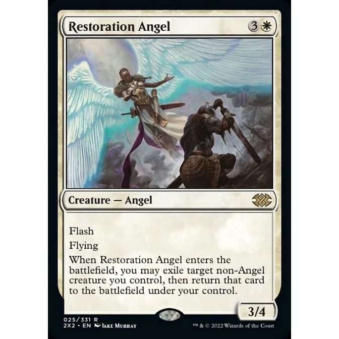 MTG Magic The Gathering: [2X2] Restoration Angel | Shopee Philippines
