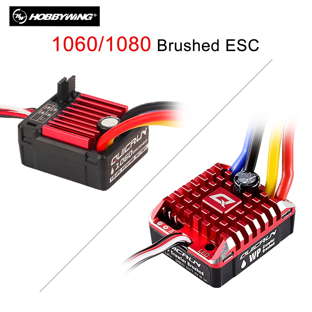 1625 25A ESC HobbyWing QuicRun 1060 Brushed 60A ESC 1080 G2 80A ESC ...