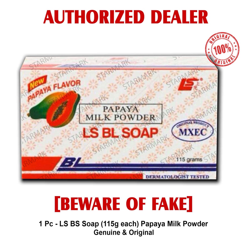 LS BL Soap Soaps 115g 115 grams each Papaya Milk Powder AUTHENTIC - Set ...