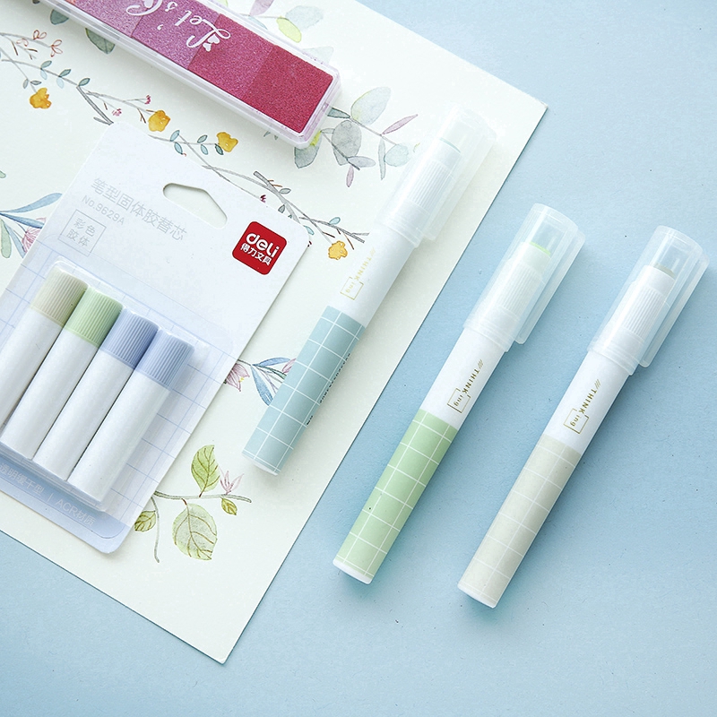 Pen Shape Glue Stick Set With Spare Glue For School Office | Shopee ...