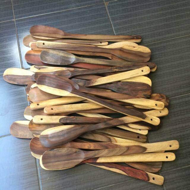 KAYU Ladle Jumbo Ladle Irus Long Handle Jumbo Mahogany Wood Sonokeling ...