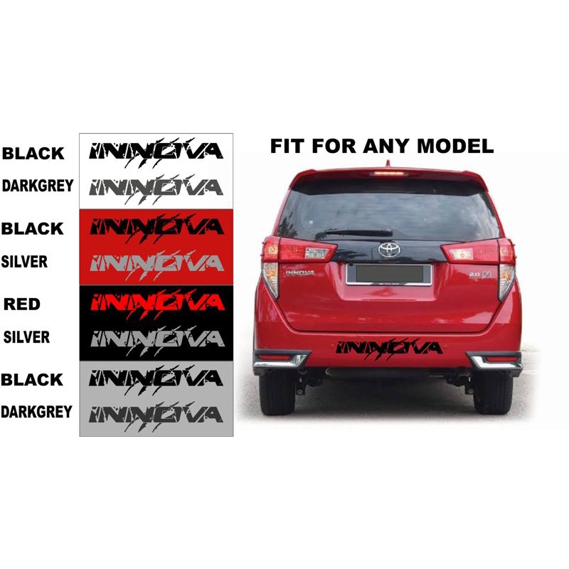 Toyota Innova Rear Bumper Sticker monster claw Design | Shopee Philippines