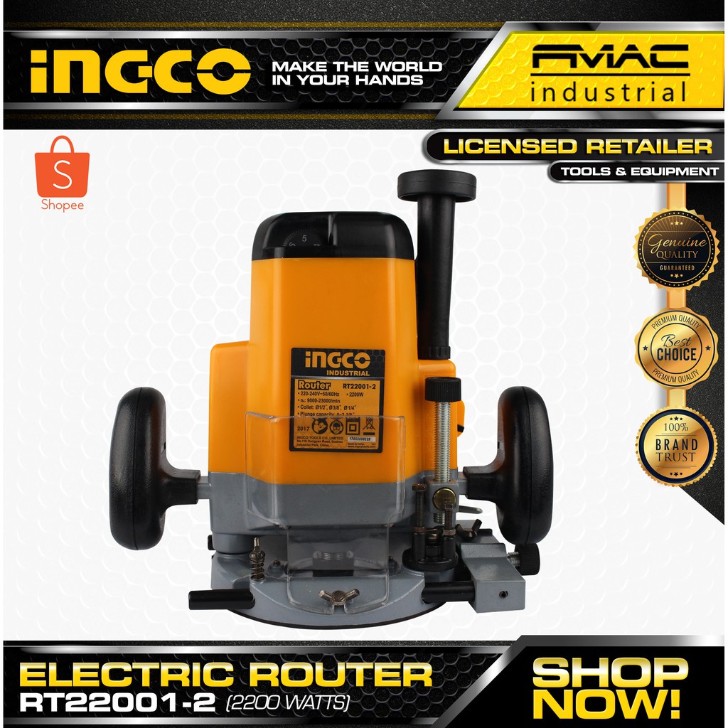 Ingco Electric Router RT22008 2200W | Shopee Philippines