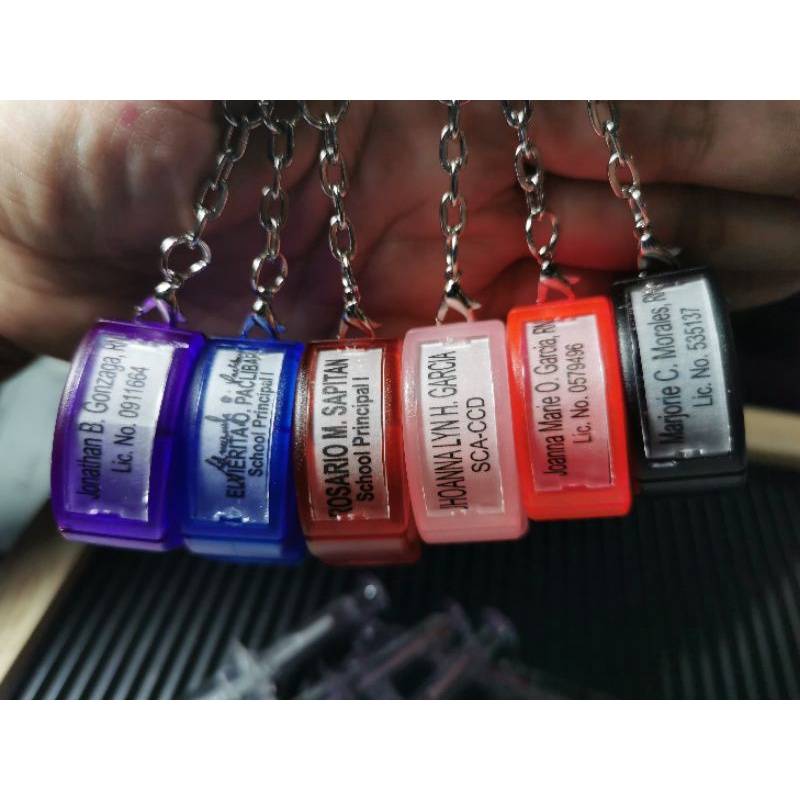 FREE INK REFILL Neon Stamp Self Inking Personalized Stamp | Shopee ...