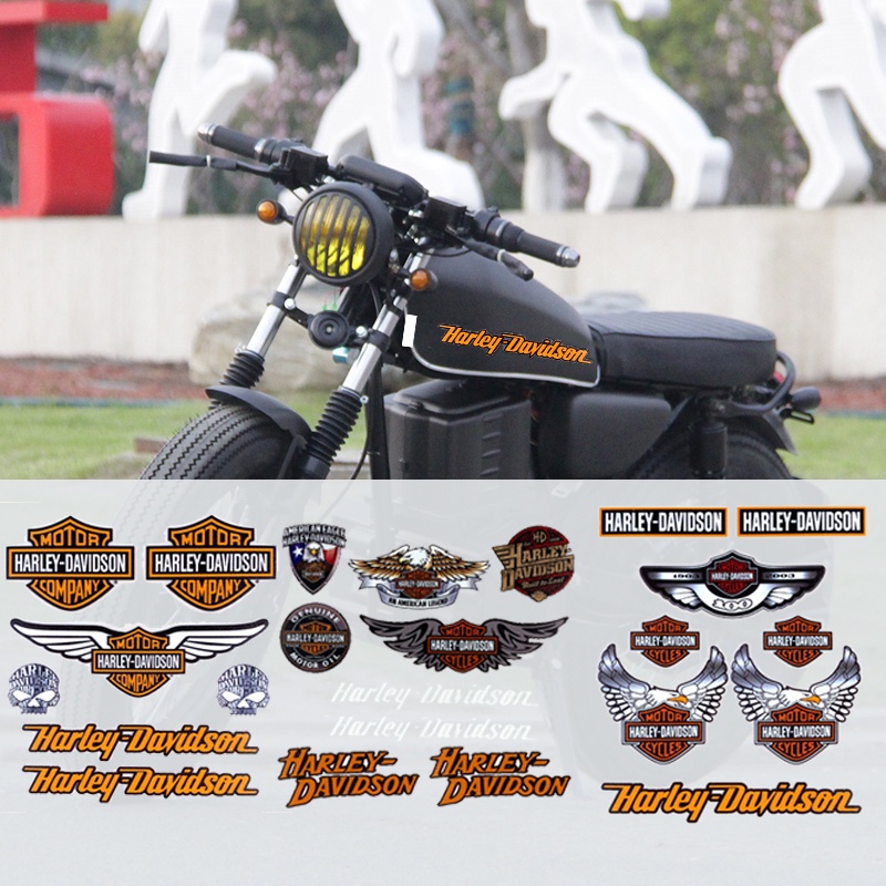 Motorcycle Accessories Motorcycle Sticker Retro Fire Ghost Skull ...