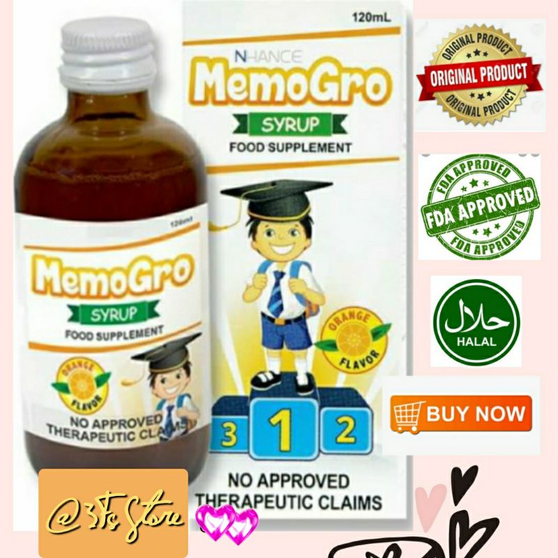 MEMOGRO MULTIVITAMINS SYRUP (Pampagana, Pampatangkad, Pampatalino ...