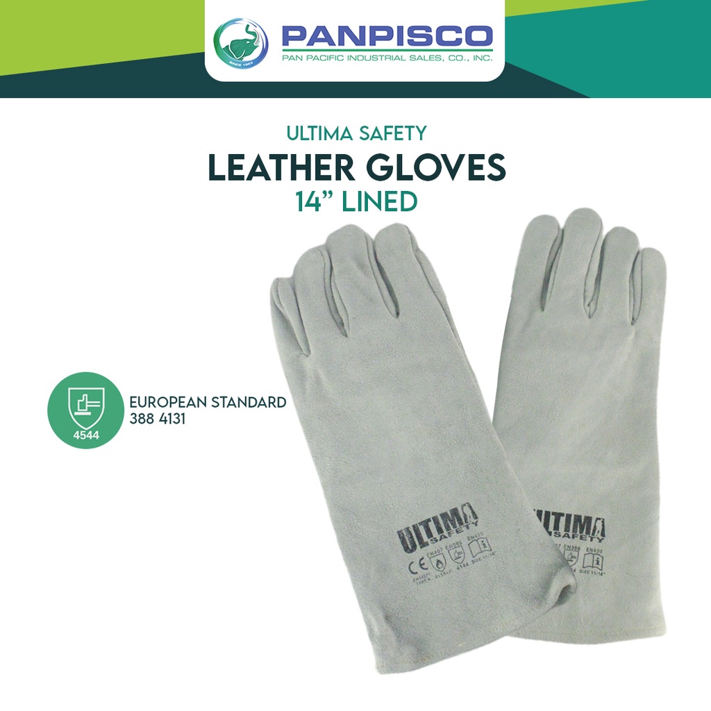 Panpisco Ultima Safety 14" Lined Leather Gloves | Shopee Philippines