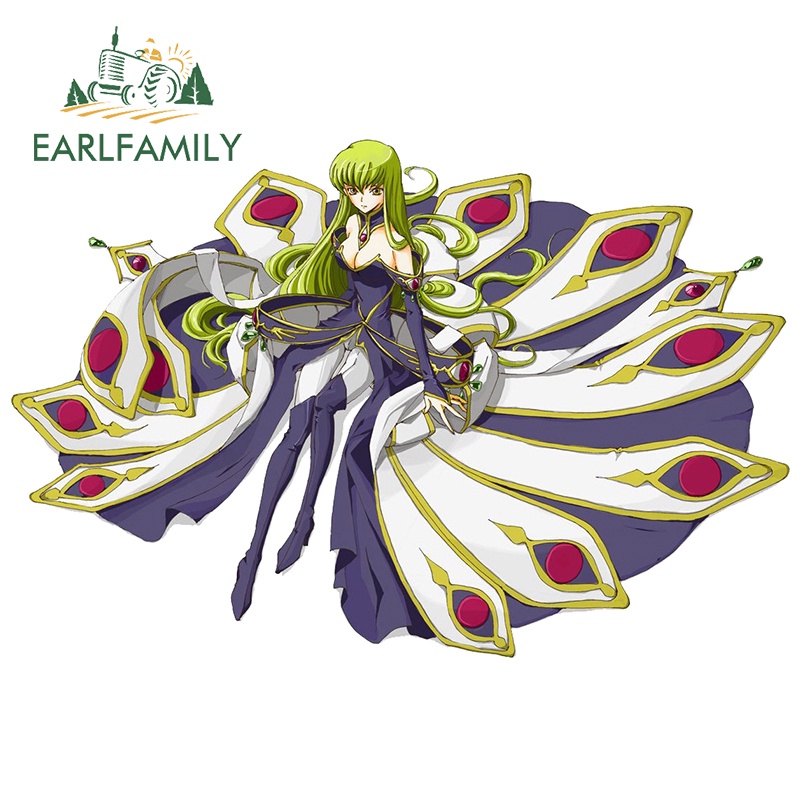 EARLFAMILY 13cm x 8.7cm for Code Geass C C Car Stickers Waterproof ...