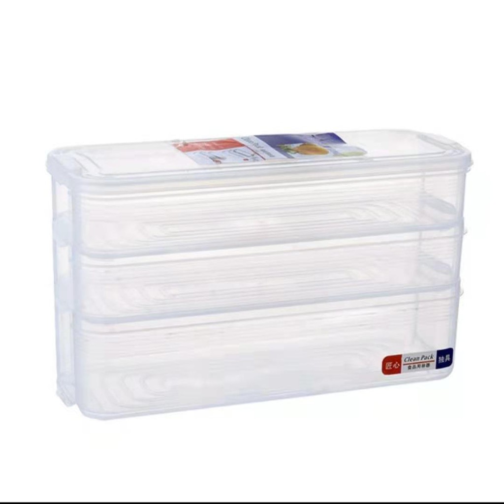 3 Layers Refrigerator Storage BOX Bins Ice Box Food Box Fridge ...