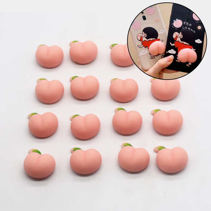 Funny Peach Butt Squeeze Toys Mini Peach Fidget Toy Soft Squishy Relief ...