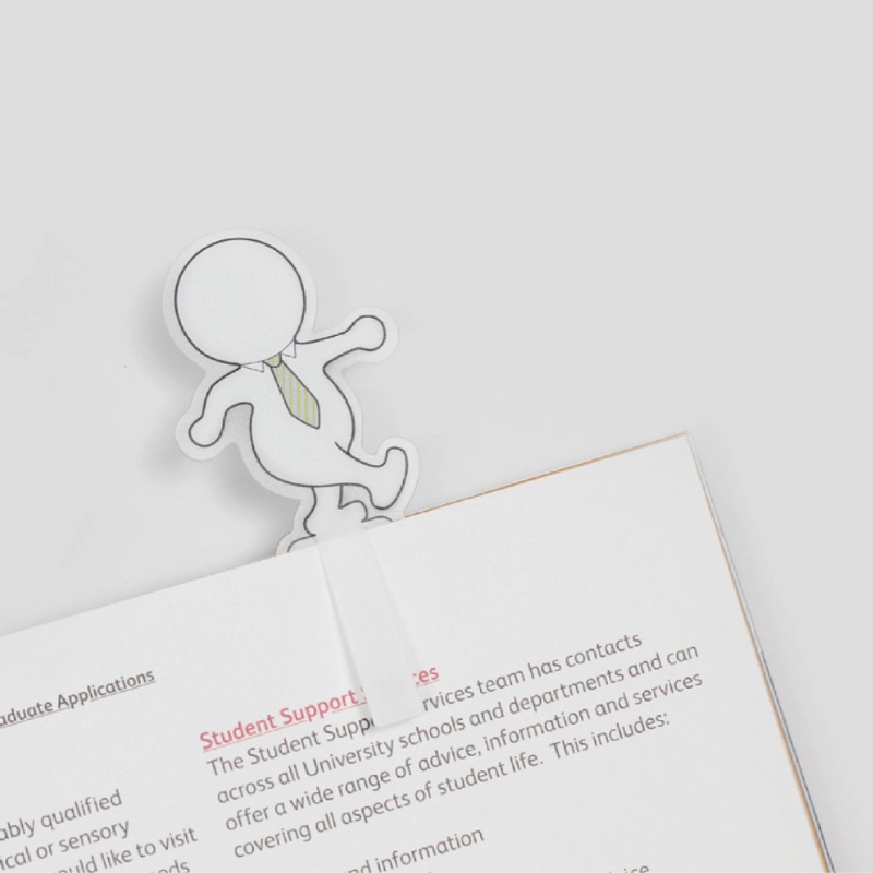 5pcs/bag Lonely LittleI Man Series Bookmark Cute Cartoon Student Funny ...