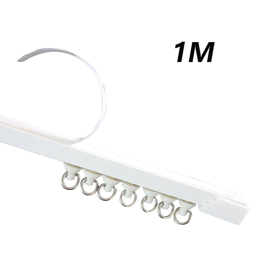 Multifunction Curtain Paste-Rail Install Without Drilling Curtain Track ...