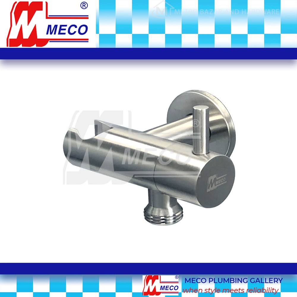 Meco Stainless Steel 304 Angle Valve with Holder #011-SST | Shopee ...