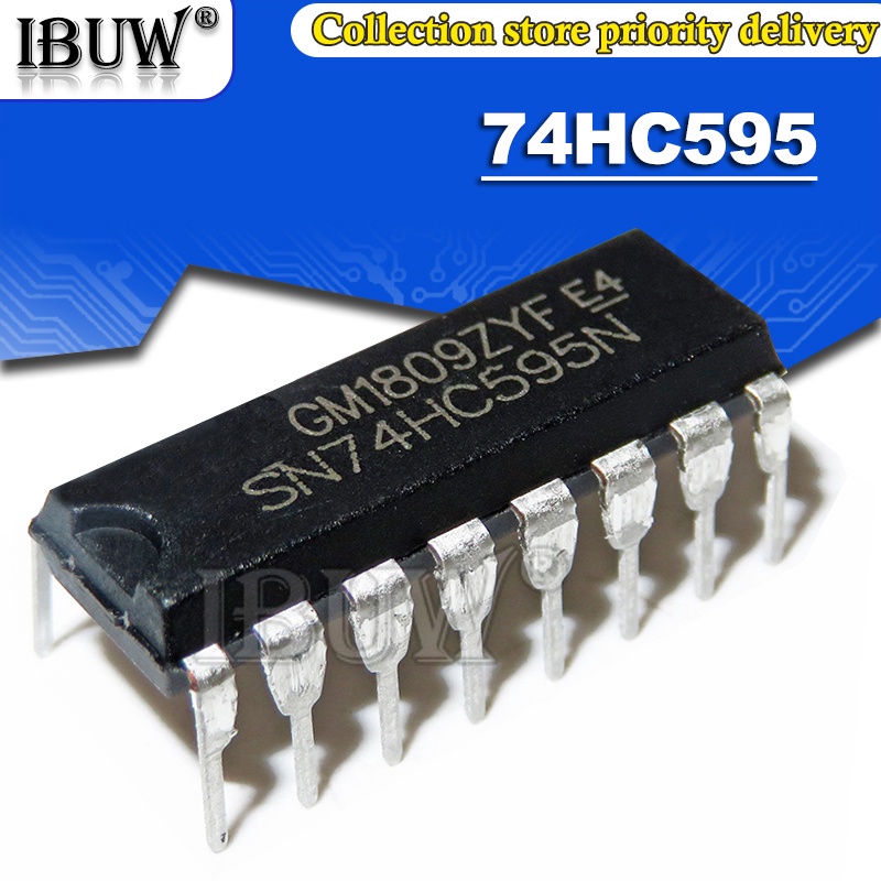 10PCS SN74HC595 DIP16 SN74HC595 74HC595 74HC595 DIP Integrated IC | Shopee Philippines