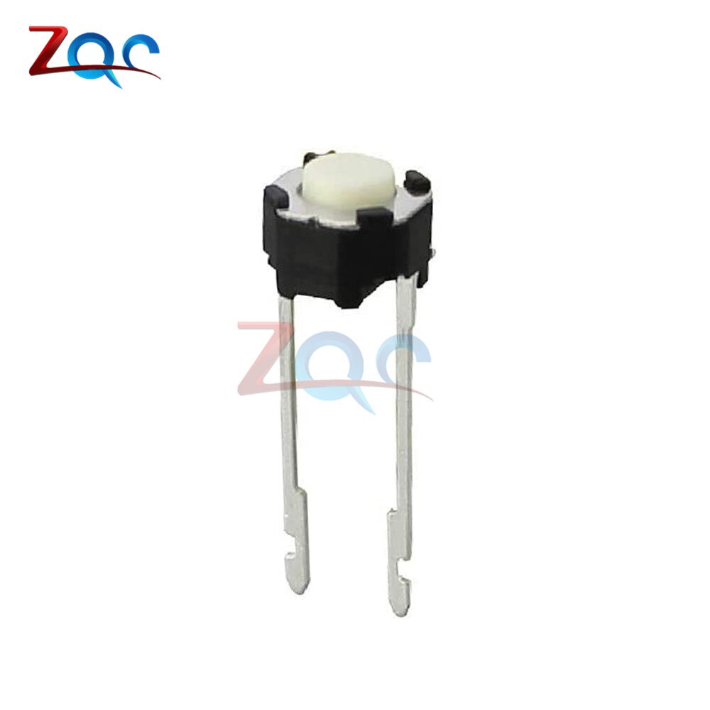 100PCS/Lot 2 Pins Push Button Switch 6x6x5.0mm / 6x6x4.3mm Panel PCB ...
