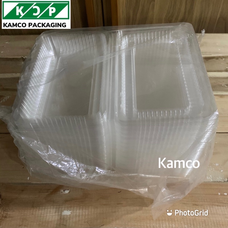 C301 Clamshell Clear - 50’s (Very Transparent and anti fog) | Shopee ...