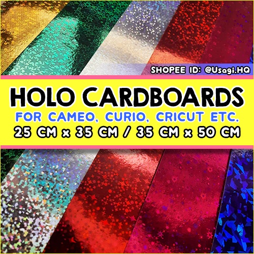 Imported Shiny Holo Iridescent Craft Cardboard Sheets (25cm x 35cm ...