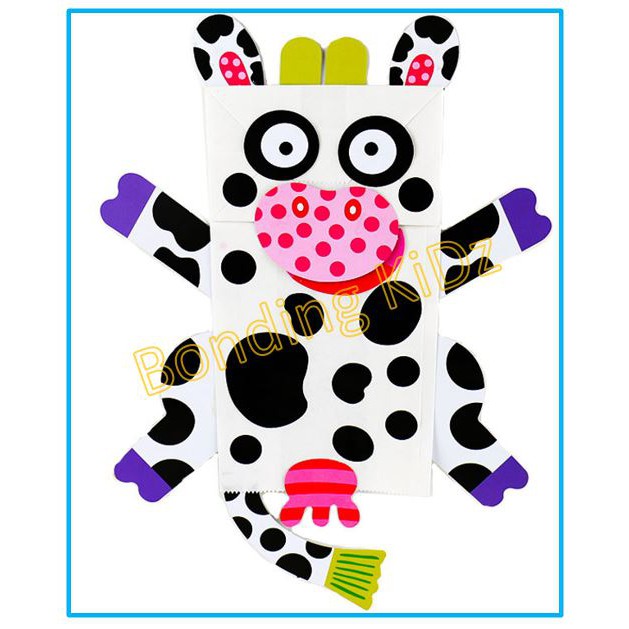 DIY Paper Bag Puppet/Boneka Tangan with Cute Designs for Kids/Children ...