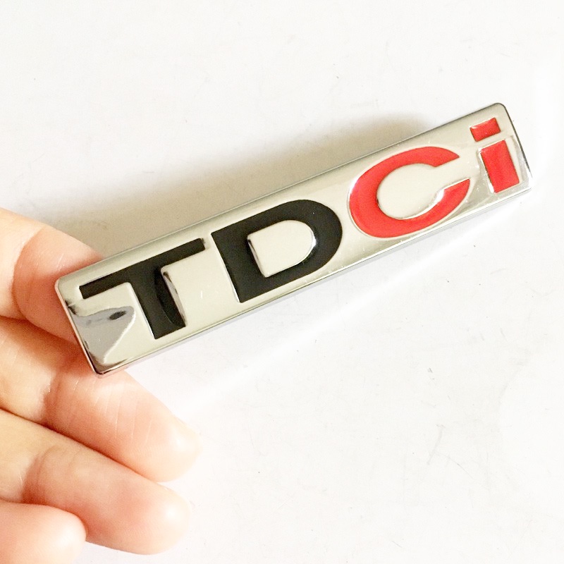 For Ford Logo Emblem TDCi Logo Emblem Metal Turbo Car Sticker Front ...