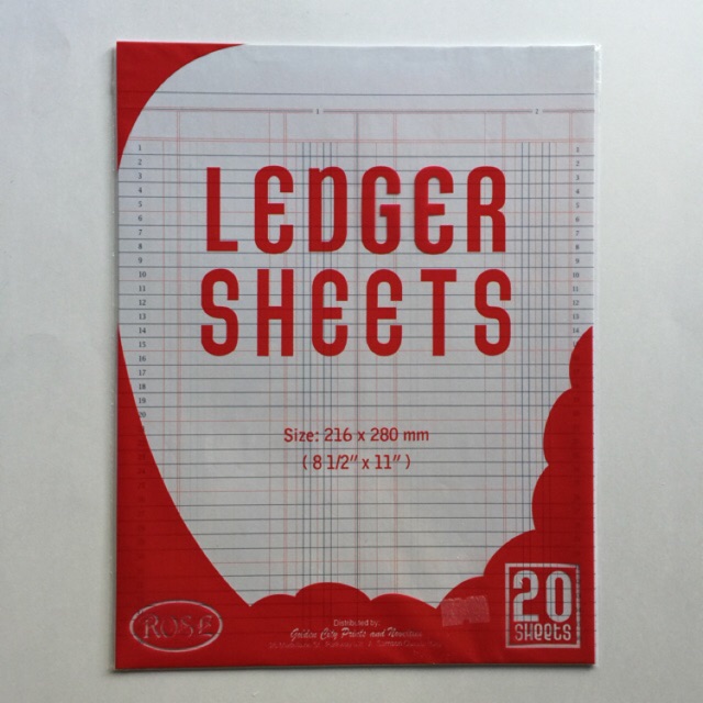 Rose Ledger Sheets | Shopee Philippines