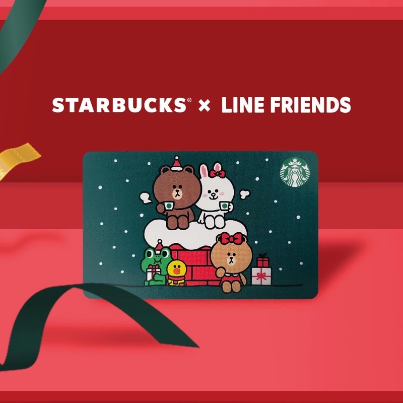 Starbucks x Line Friends limited edition Starbucks Card | Shopee ...