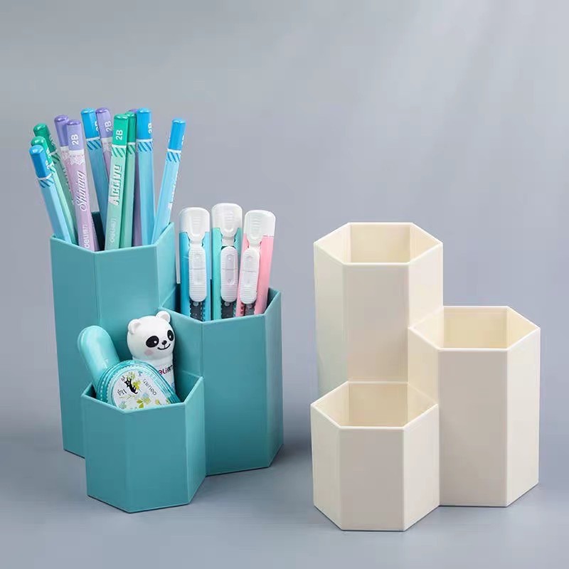 CSQUARE OCTAGON PASTEL COLOR PEN HOLDER ORGANIZER | Shopee Philippines