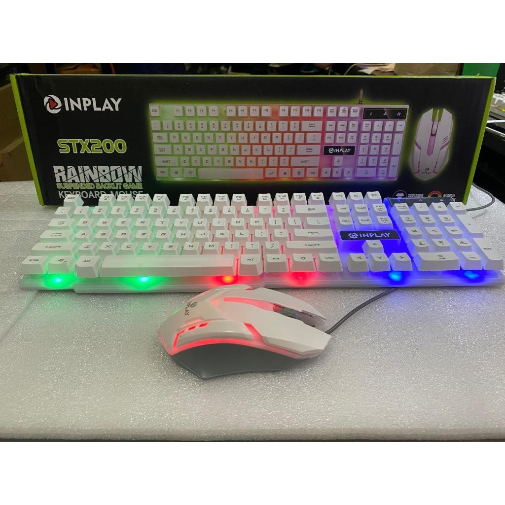 INPLAY STX200 SUSPENDED BACKLIT GAME KEYBOARD AND MOUSE | Shopee ...