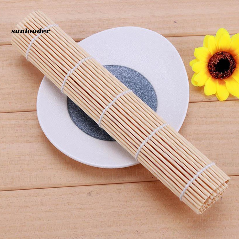 ch1-Bamboo Non-stick Sushi Rolling Mat Curtain Rice Roller Chicken DIY ...