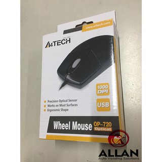 Allan A4Tech OP720 USB Optical Wheel Mouse 1000DPI | Shopee Philippines