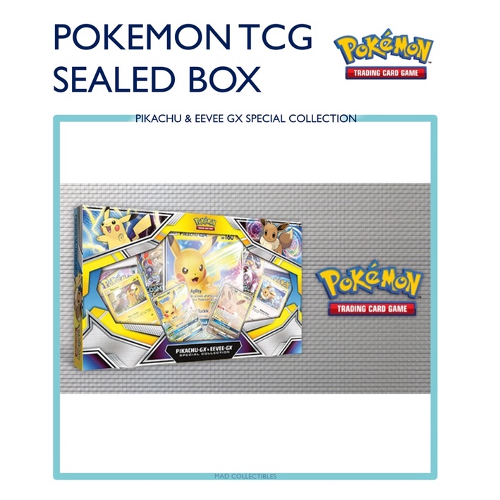Pokemon TCG Sealed Product - Pikachu GX & Eevee GX Special Collection ...