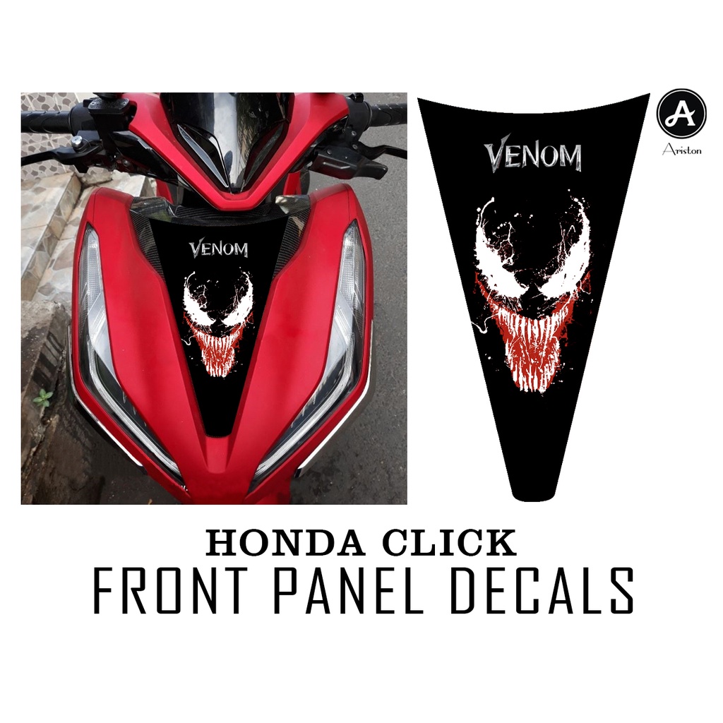Honda Click Front Panel Sticker Venom | Shopee Philippines