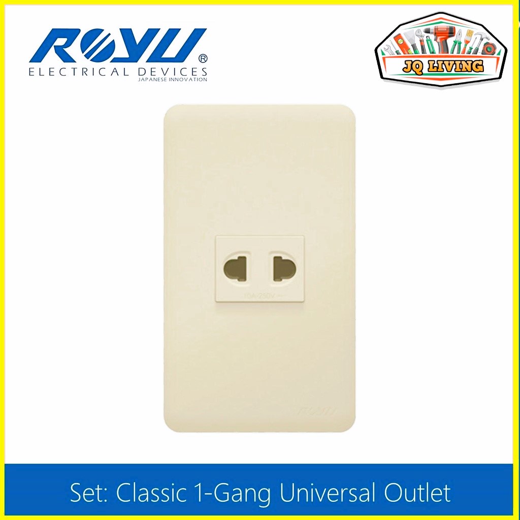 ROYU Universal Classic Series Outlet 1-Gang (WH111) / 2-Gang (WH113 ...