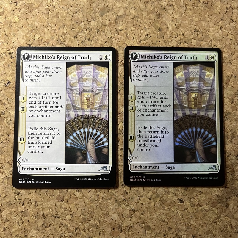 MTG MICHIKO’S REIGN OF TRUTH (ENCHANTMENT SAGA) KAMIGAWA NEON DYNASTY ...