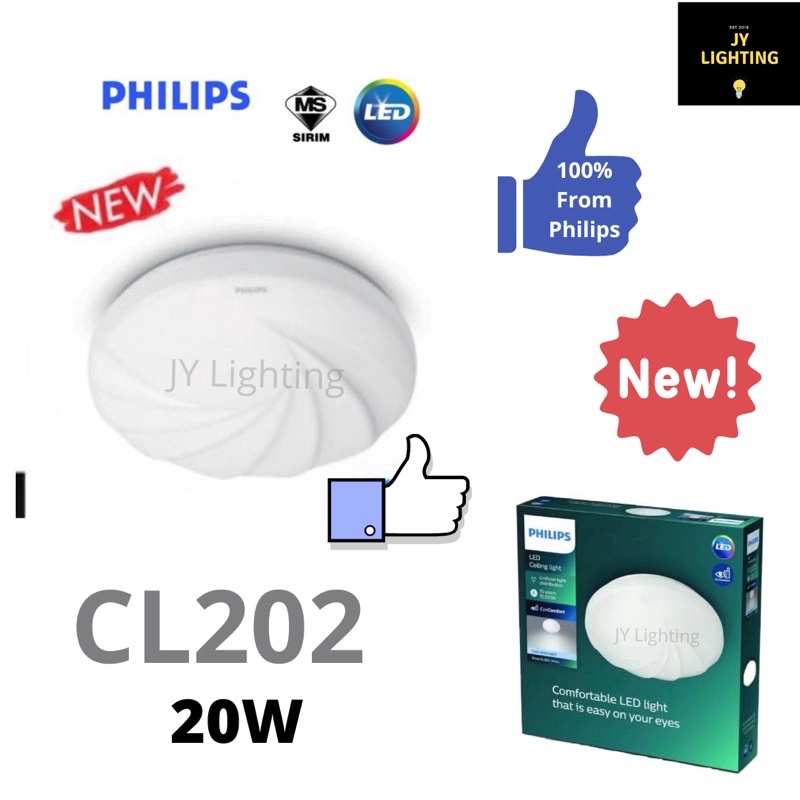 Philips Moire CL202 LED Ceiling Light 20W-6500K | Shopee Philippines