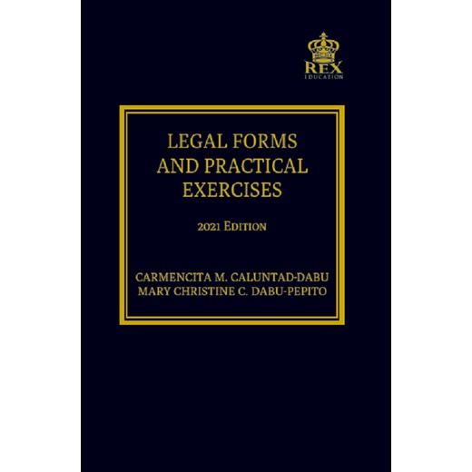 Legal Forms and Practical Exercises by Dabu (2021 Edition) Paper Bound ...